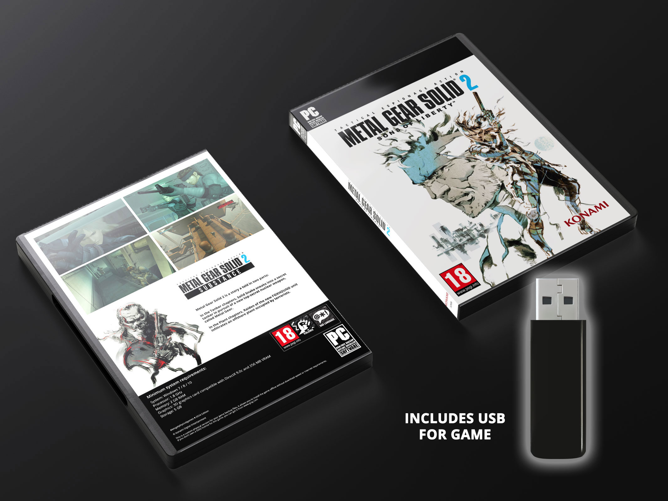 Metal Gear Solid 2 Substance (PC-USB) – Let's Get Physical Games